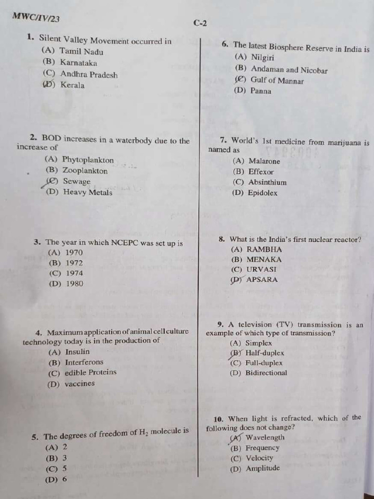Wbcs Main 2023 Paper IV | PDF