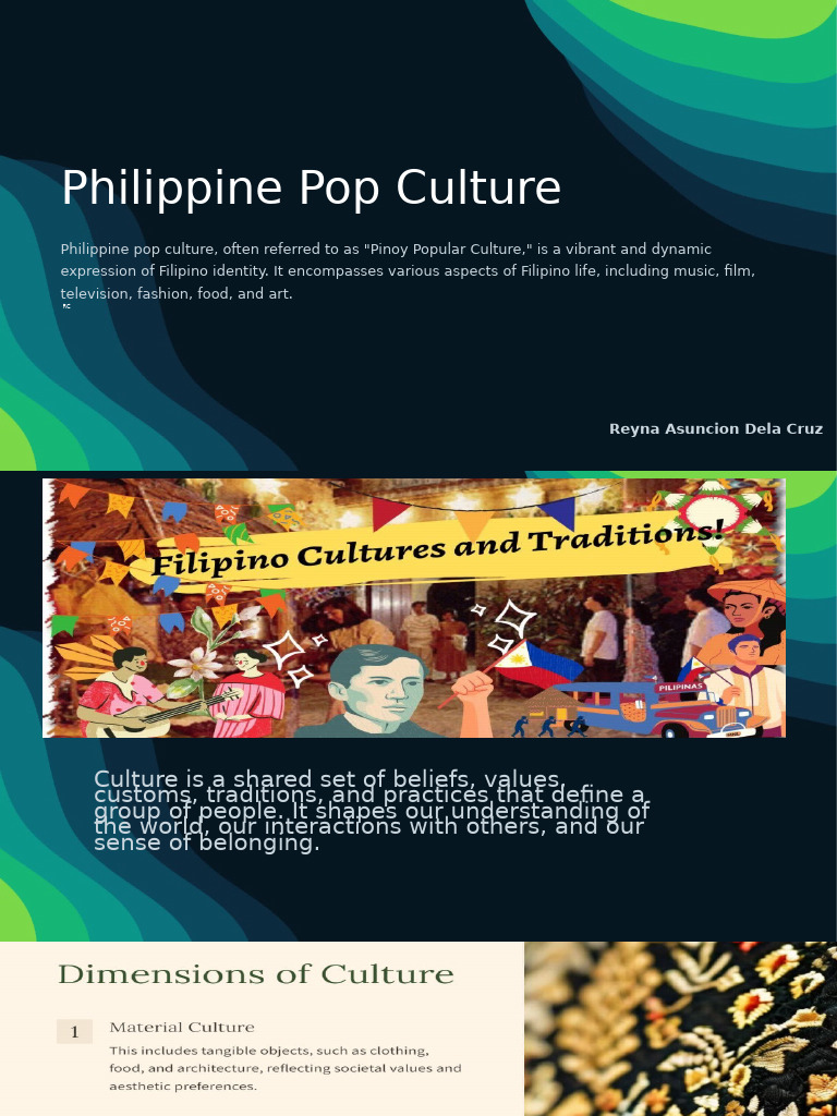 Philippine Pop Culture: Reyna Asuncion Dela Cruz | PDF