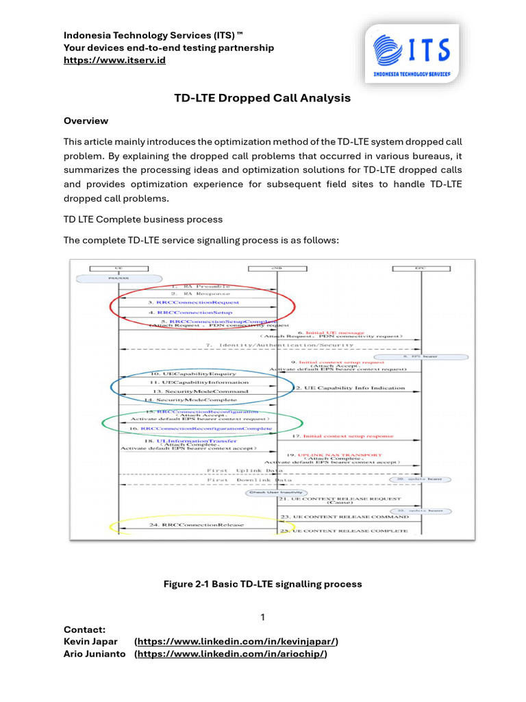TD-LTE Dropped Call Analysis | PDF