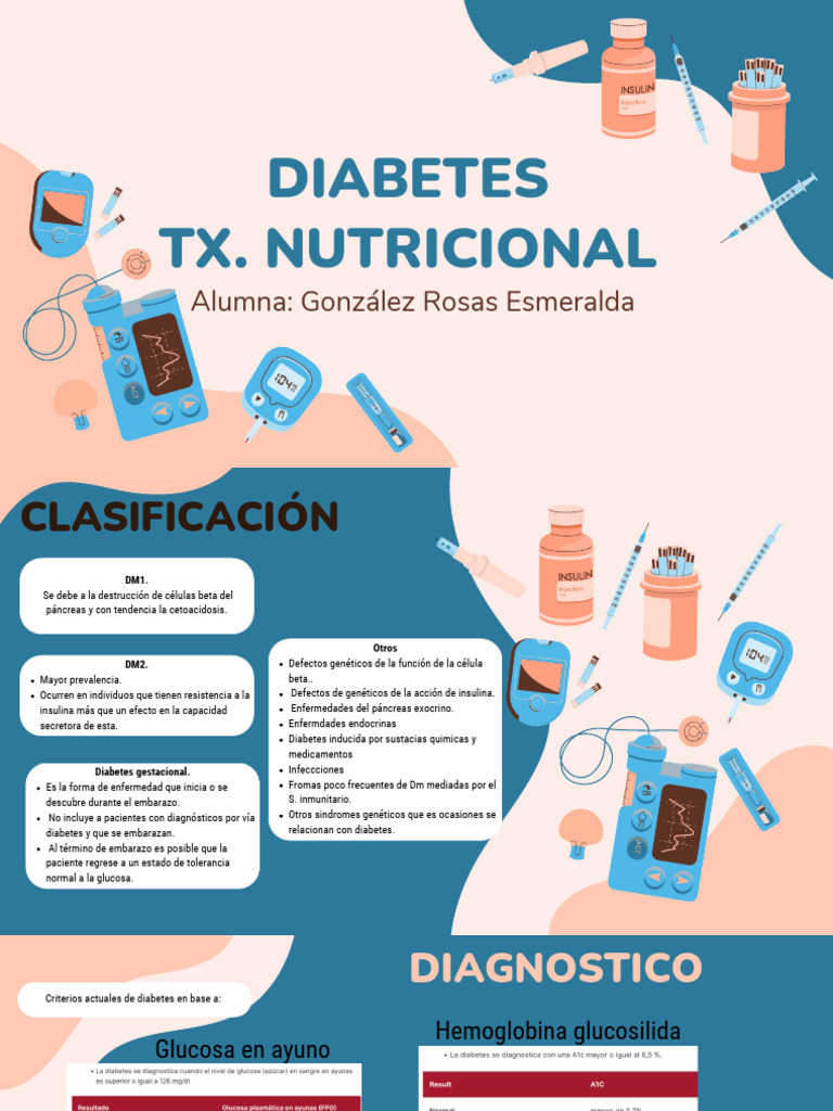 Diabetes TX Nutricional. | PDF