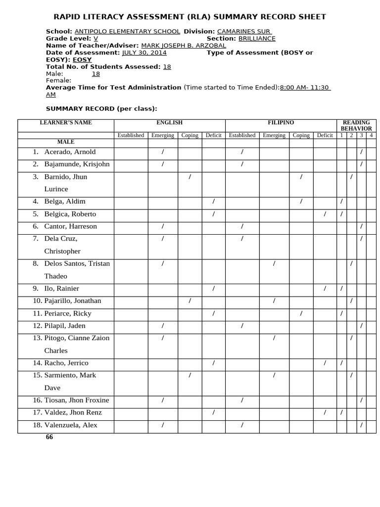 Rla - Grade V - Brilliance Sy 24 - 25 | PDF