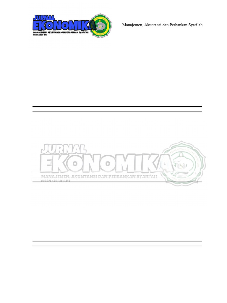 Jurnal EKONOMIKA | PDF