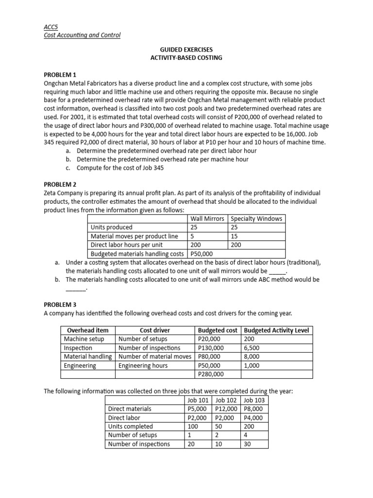 Guided Exercises ABC | PDF