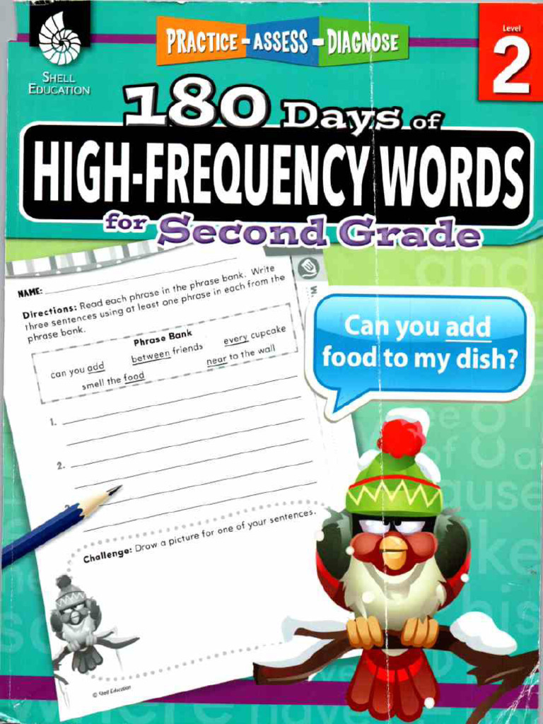 180 Days of High-Frequency Words For Second Grade | PDF