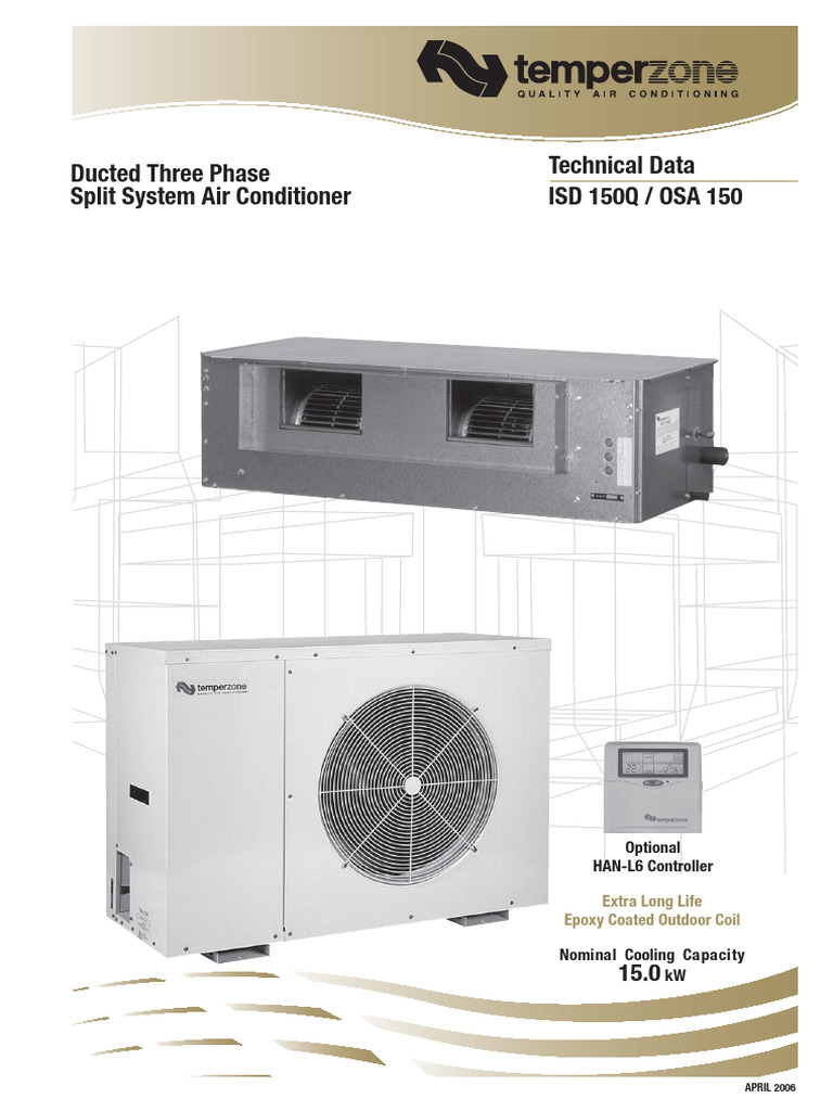 Ducted Unit (R22) ISD150Q - OSA150TD0406 | PDF