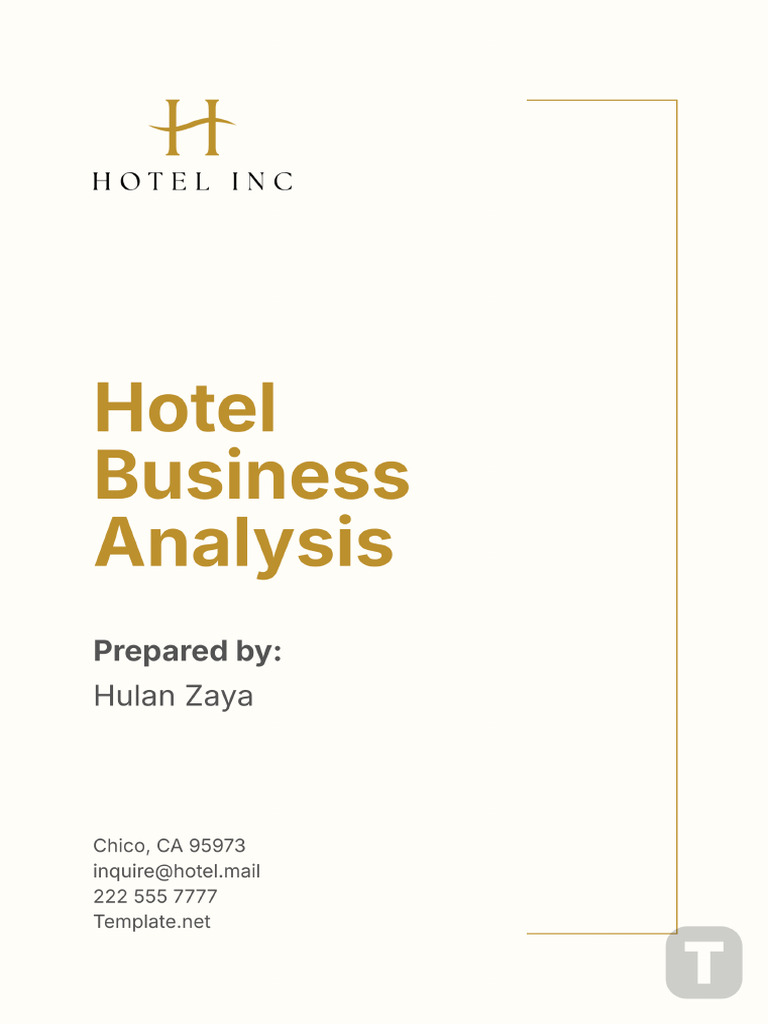 Hotel Business Analysis Template - Edit Online & Download Example | PDF