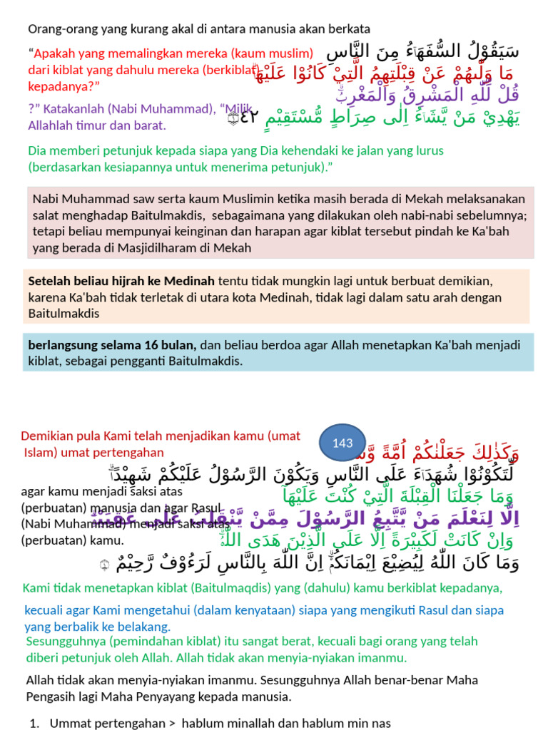 Tafsir Al Baqarah Ayat 142 148 Pdf