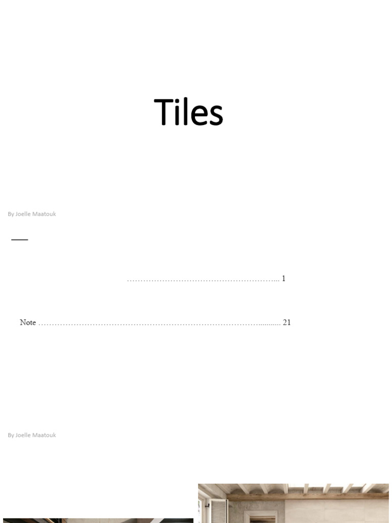 Tiles | PDF | Tile | Home & Garden