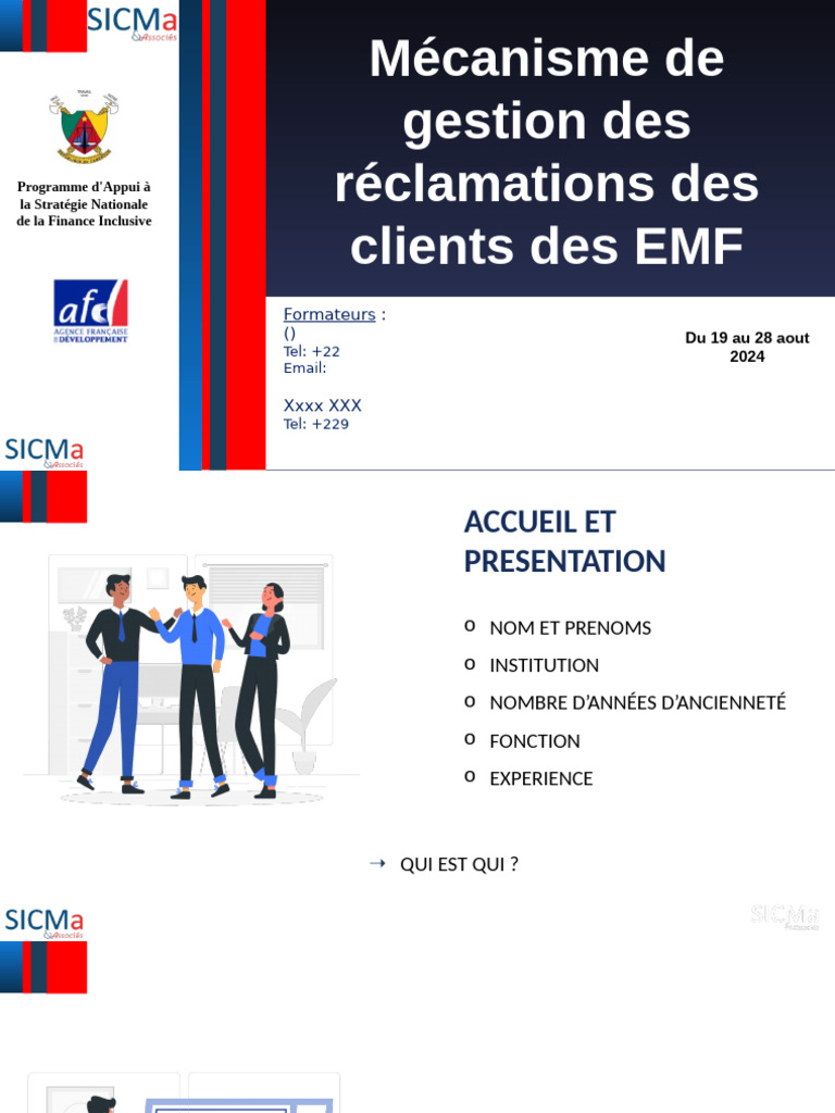 Module 1 Et 2 Gestion Des Réclamation Des Clients Des EMF | PDF