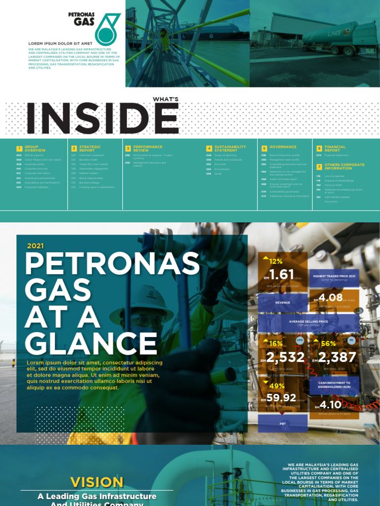 Petronas Gas Berhad 2021 Annual Report Visual | PDF | Equity (Finance ...