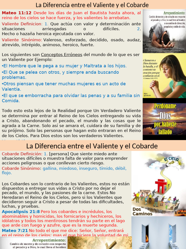 El Valiente y Cobarde | PDF