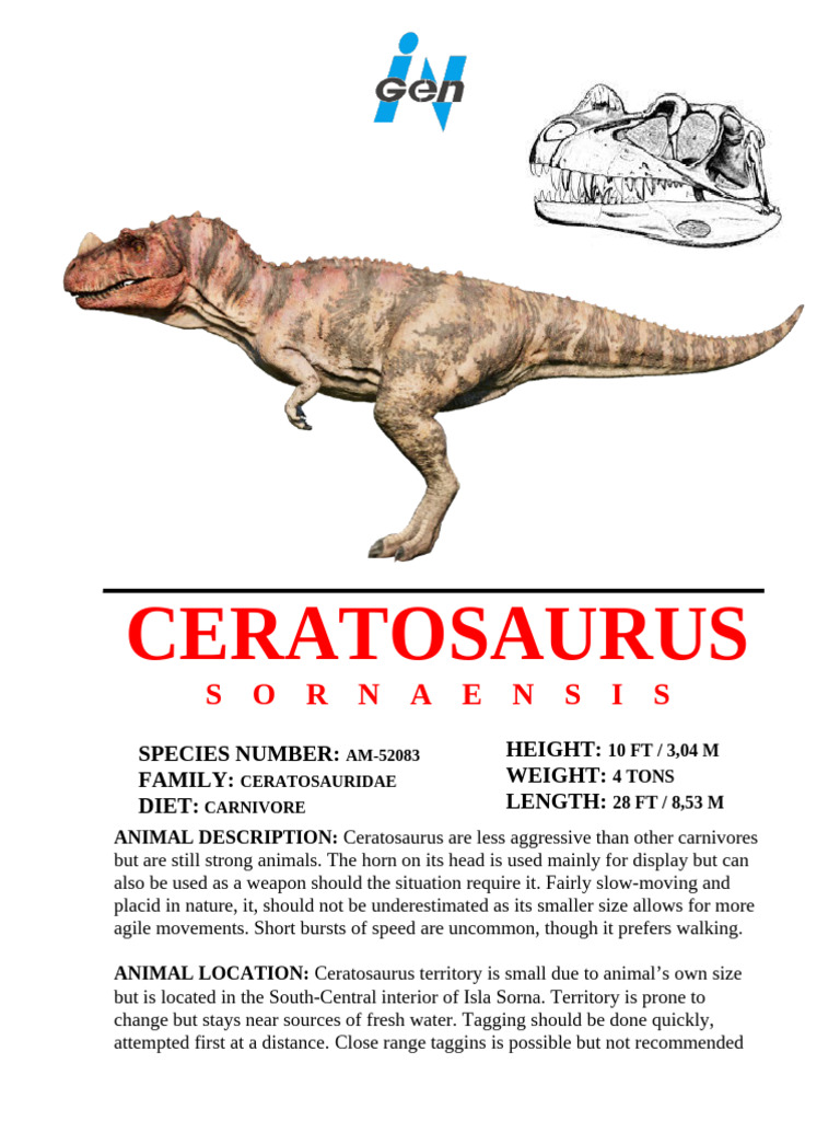 Ceratosaurus 2001 | PDF