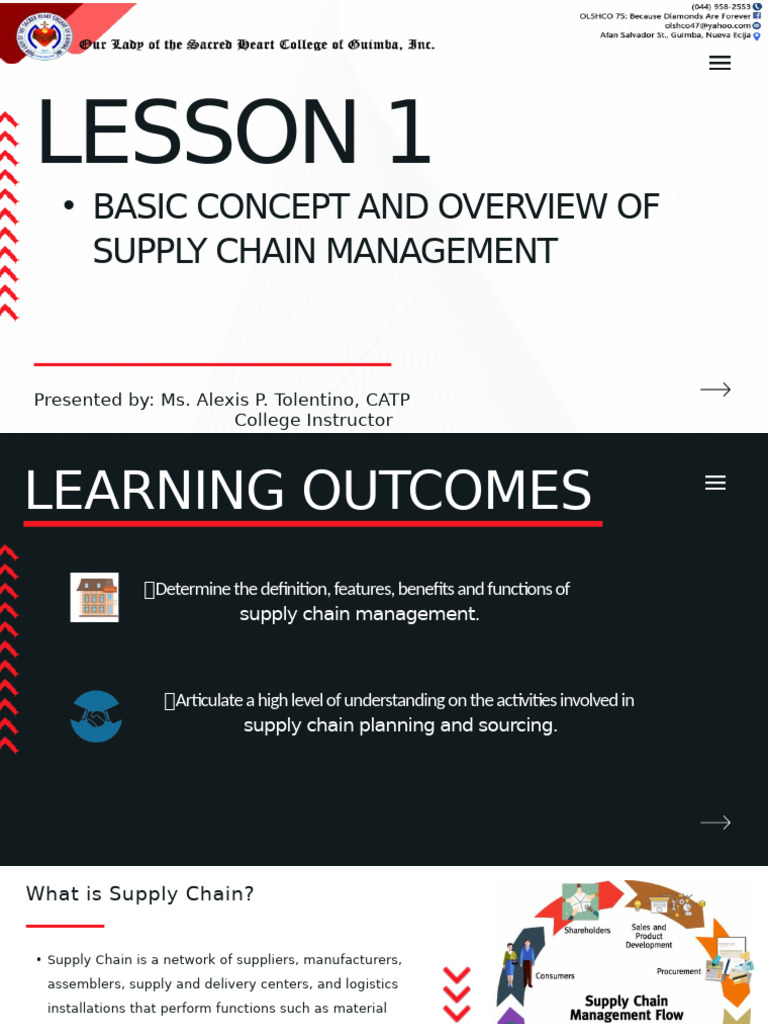 Lesson 1 Overview of SCM | PDF
