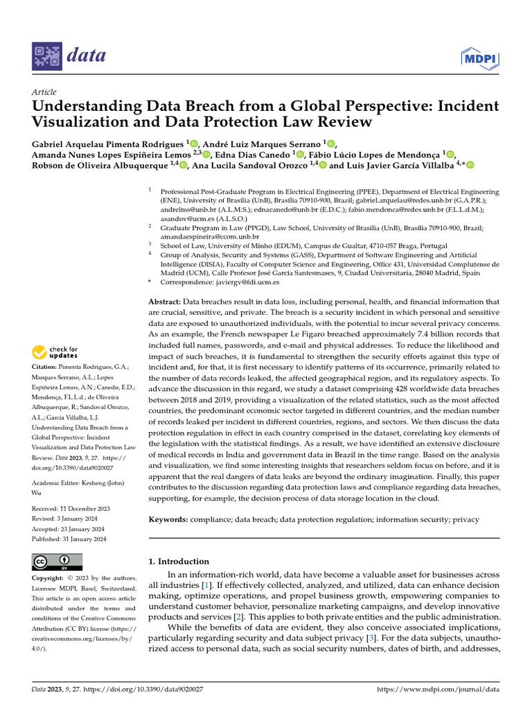 Understanding Data Breach From A Global Perspectiv | PDF