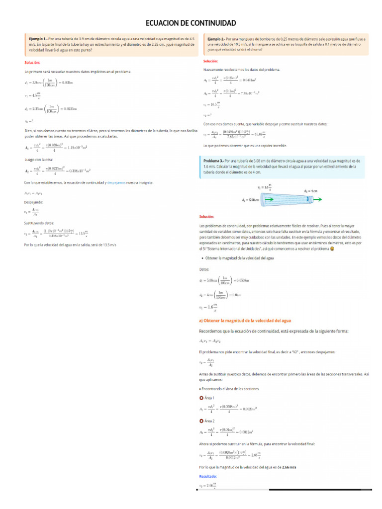 Ejercicios de Continuidad | PDF