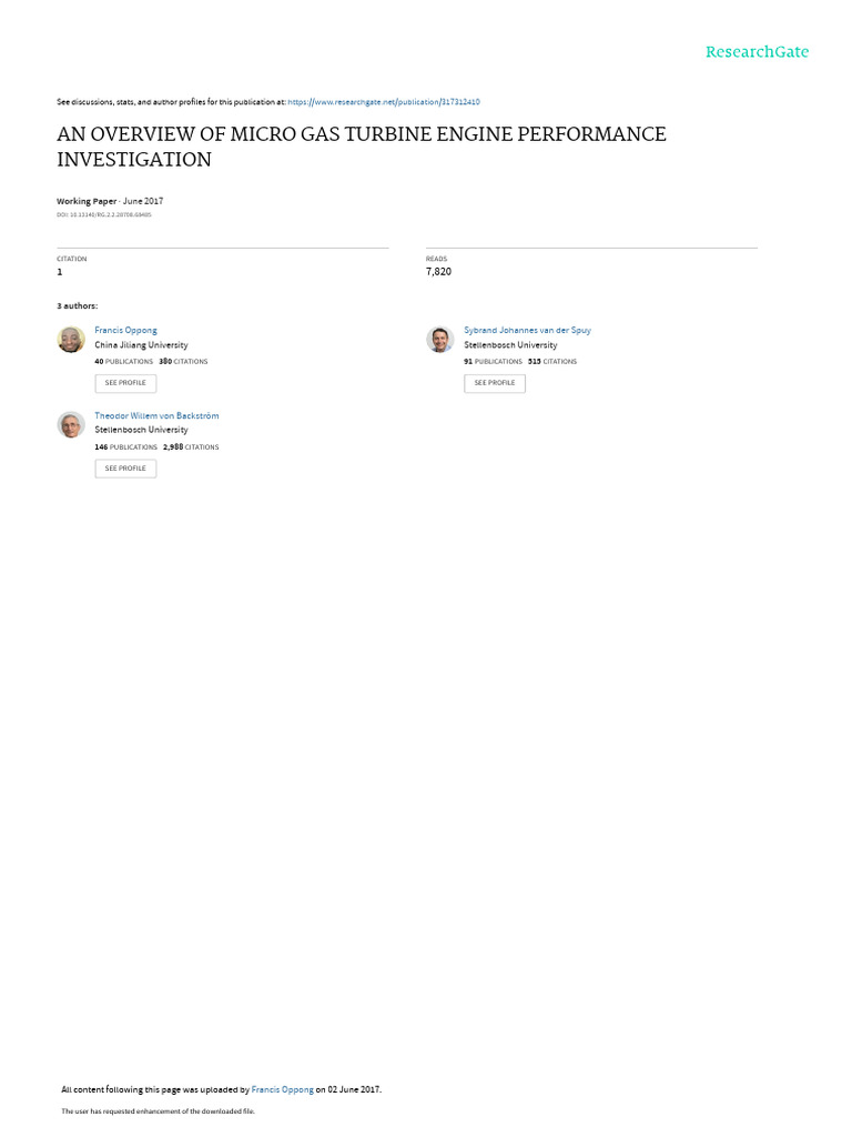 Francis Oppong | PDF | Turbine | Science & Mathematics