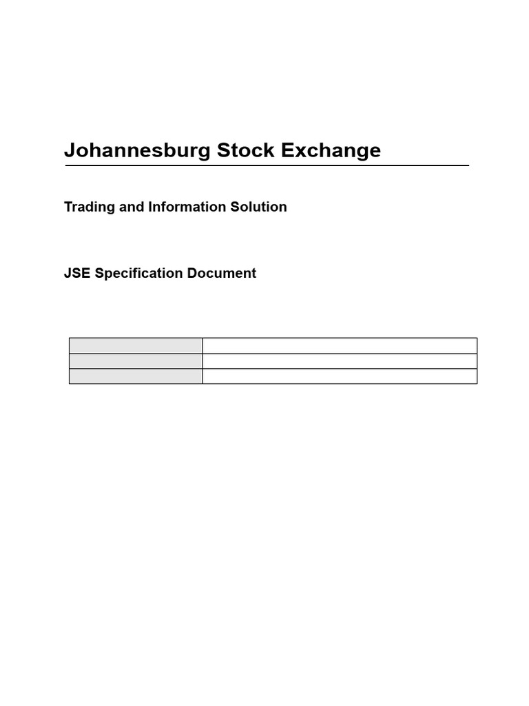 Volume 01 - Native Trading Gateway v4.03 | PDF