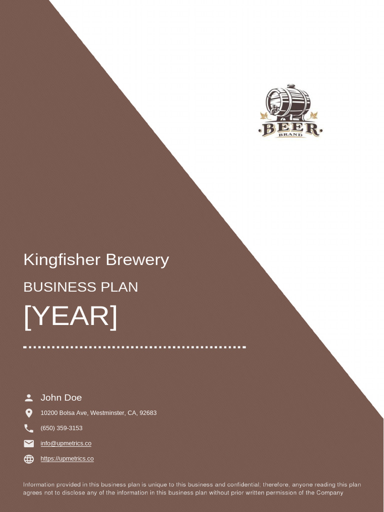 Brewery Business Plan Example | PDF