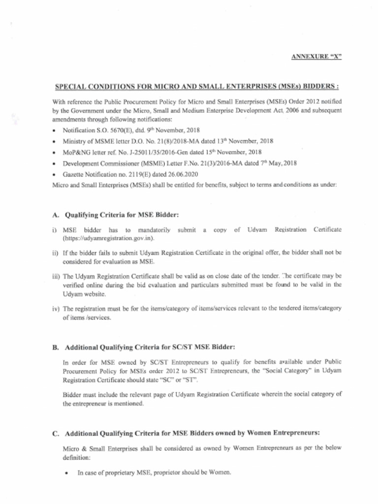 Change in MSE Policy | PDF