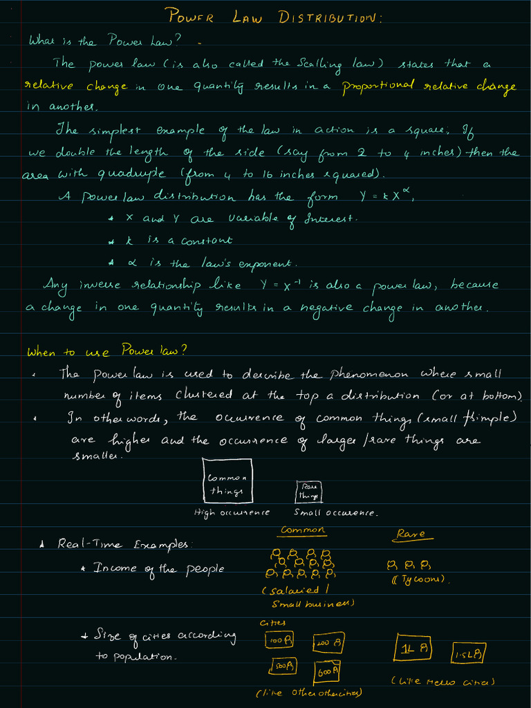 Power Law Distribution | PDF