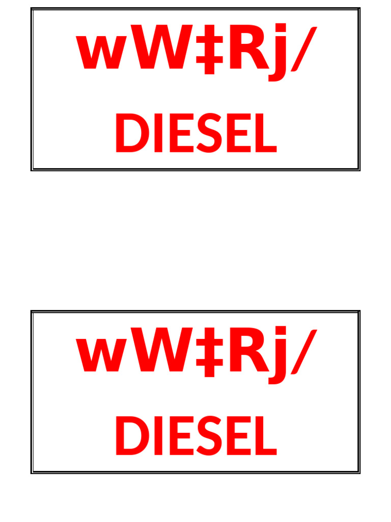 Diesel | PDF