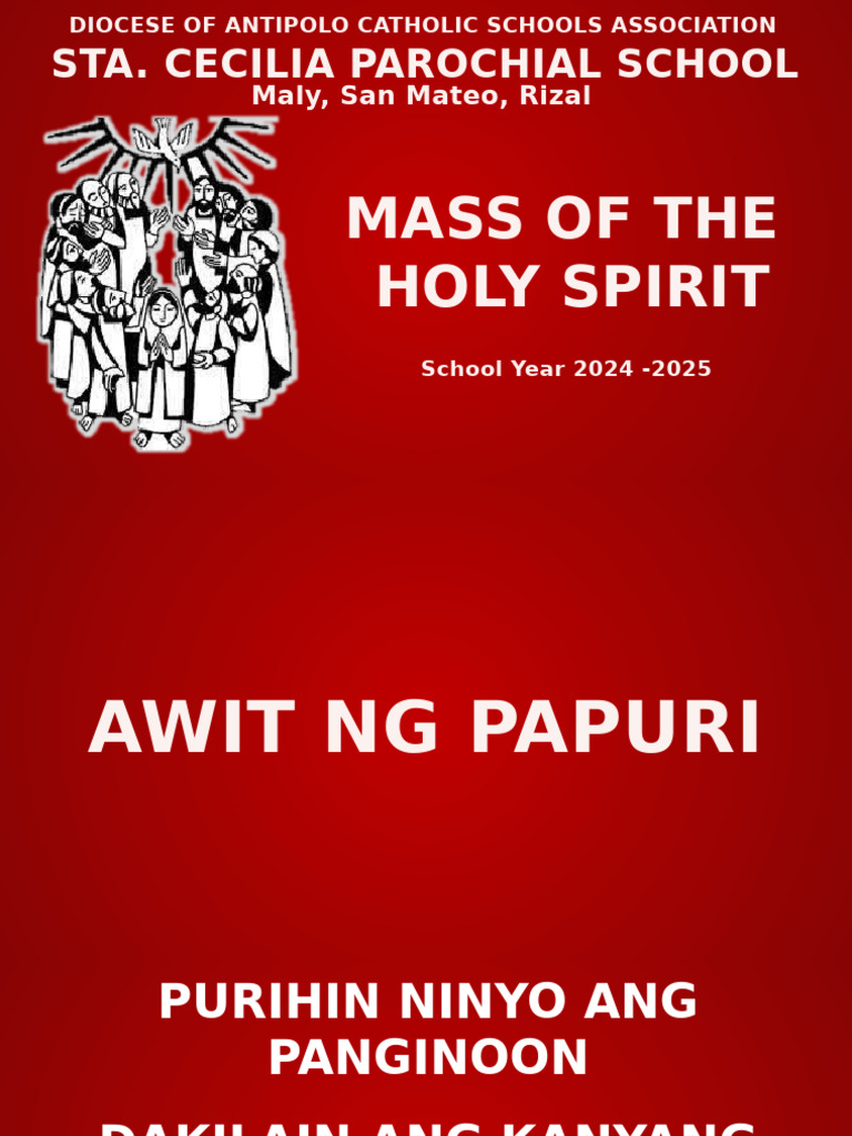 MASS OF THE HOLY SPIRIT SCPS August 16 2024 | PDF