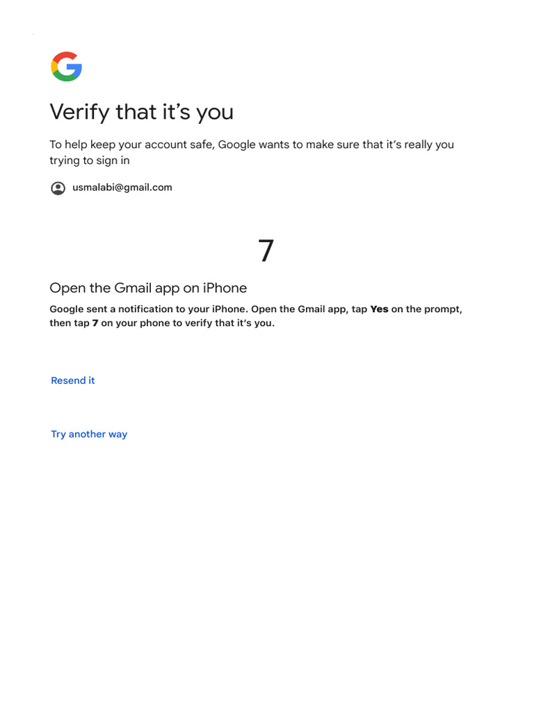 Verify That It's You To Help Keep Your Account Safe, Google Wants To ...