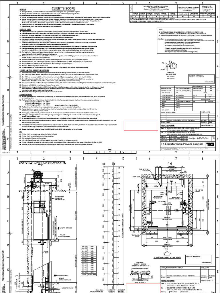 SURAJ INN-GAD-4-37-23-291 - Rev1 Signed | PDF | Elevator | Door