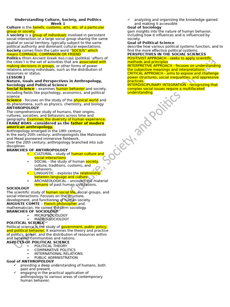 UCSP-WEEK-1-Summary | PDF UCSP-WEEK-1-Summary | PDF