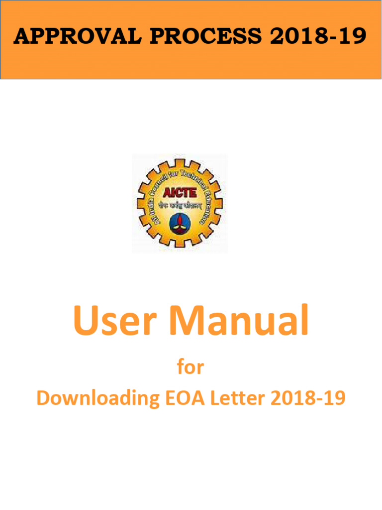 User Manual For Downloading EOA Report 2018-19 | PDF