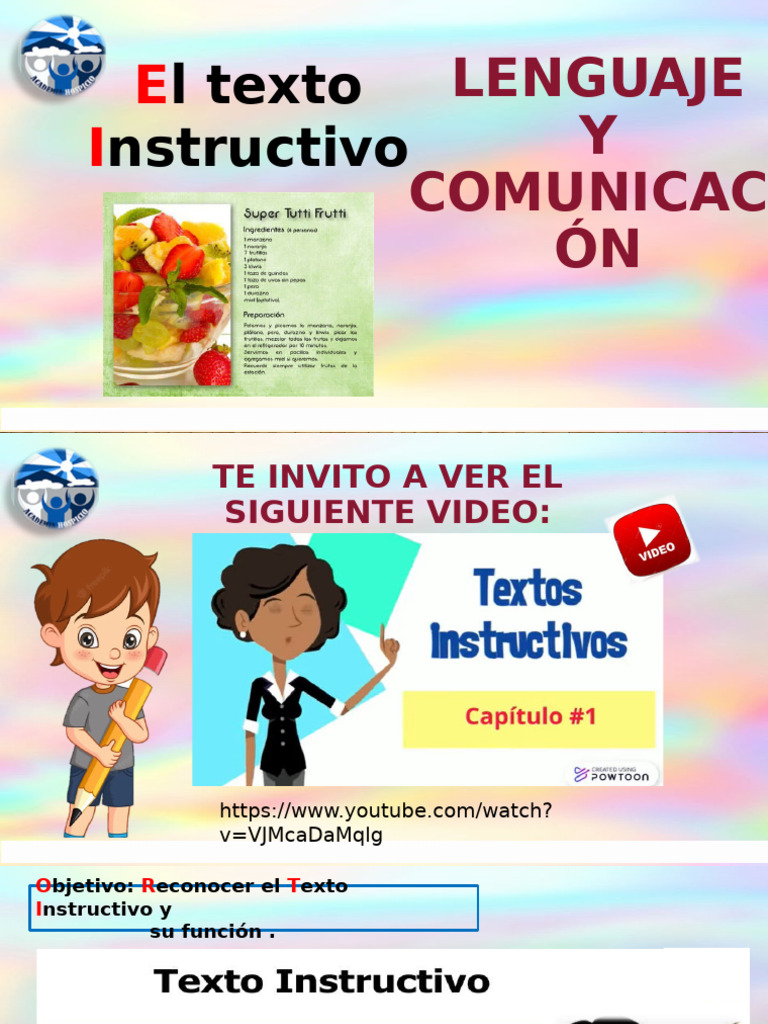 Clase 1 y 2 Texto Instructivos y La Receta | PDF
