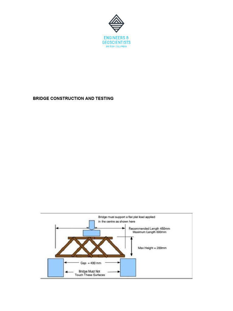 Bridge Building Competition Rules 2023 | PDF