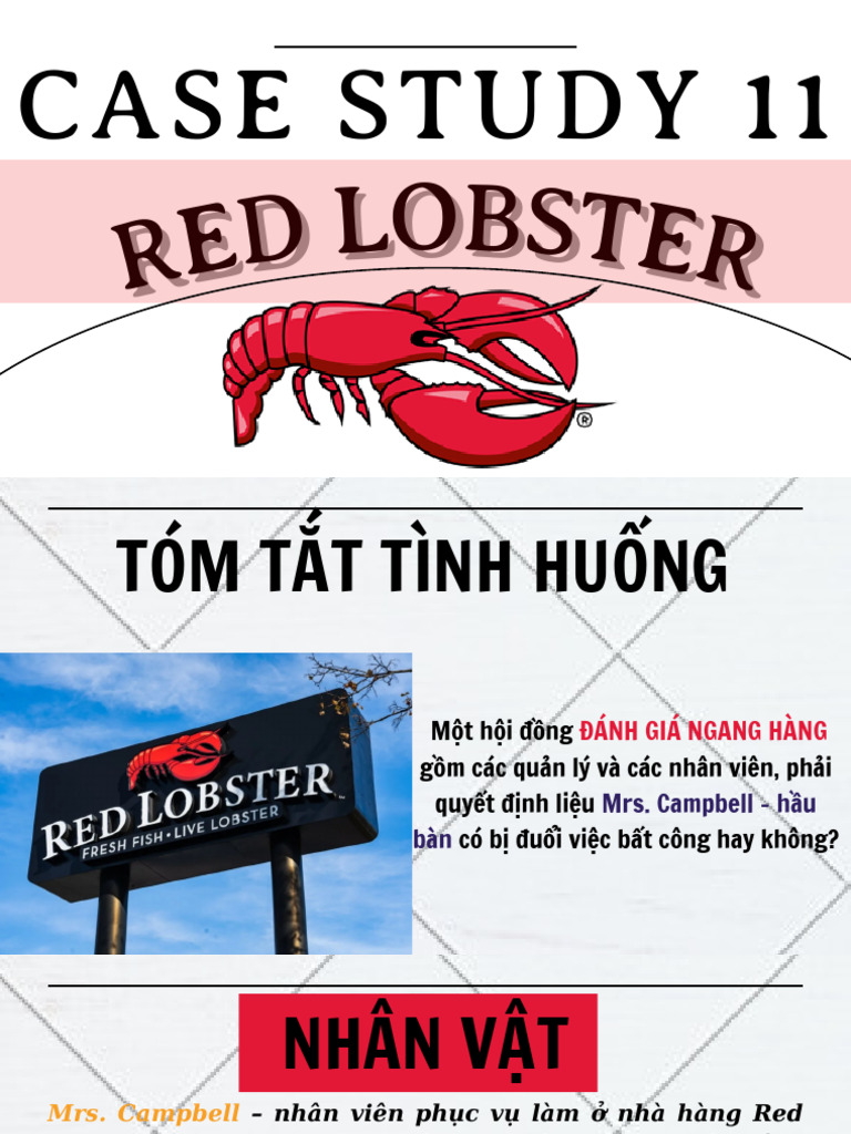Case Study 11 Red Lobster | PDF