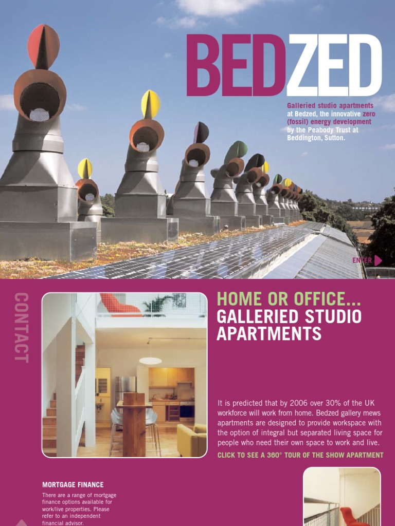Bedzed Brochure | PDF | Photovoltaics | Energy Development