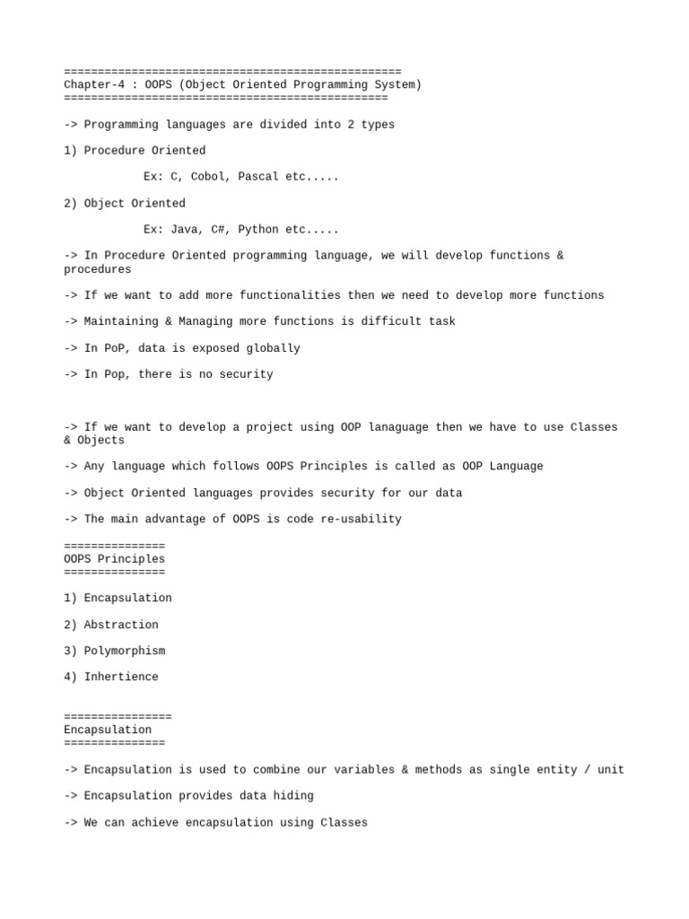 Chapter - 4 Notes | PDF