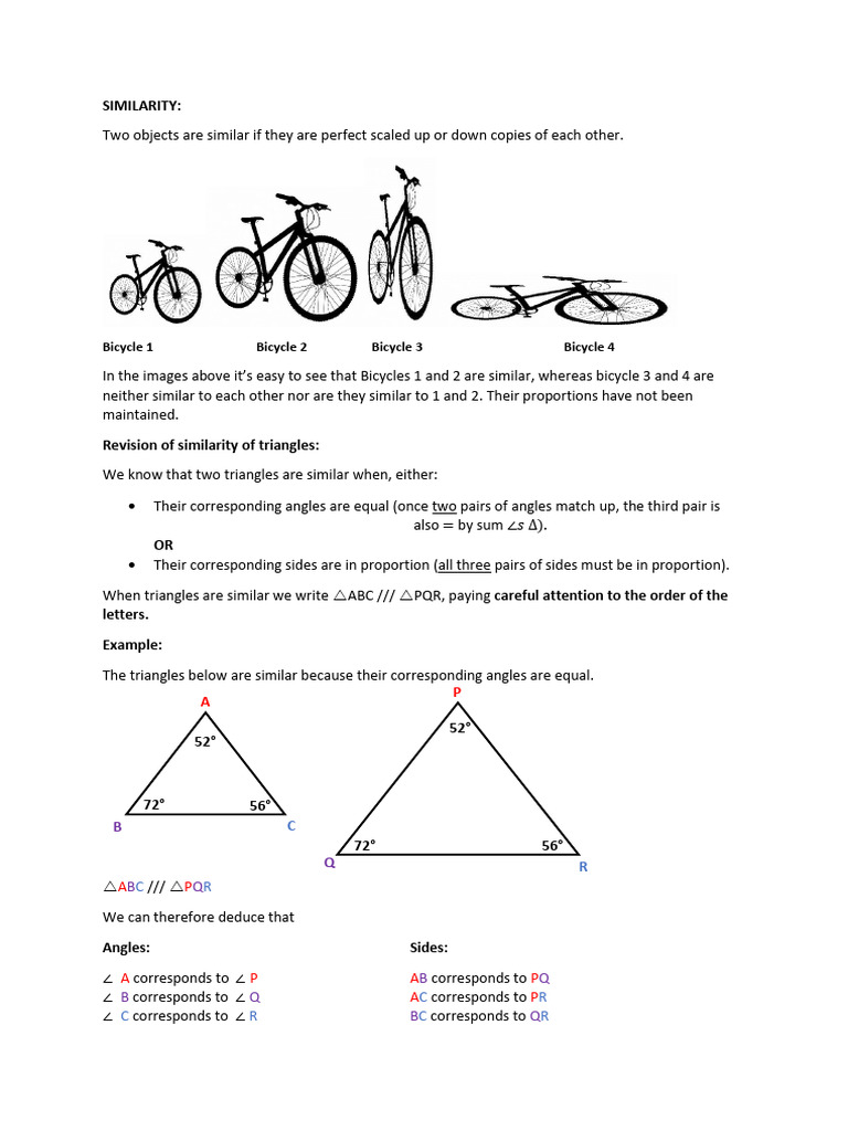 SIMILARITY Similarity, Midpoint and Pythagoras | PDF