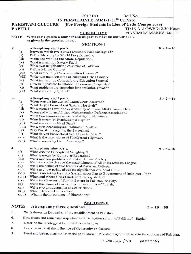 Pakistani Culture | PDF