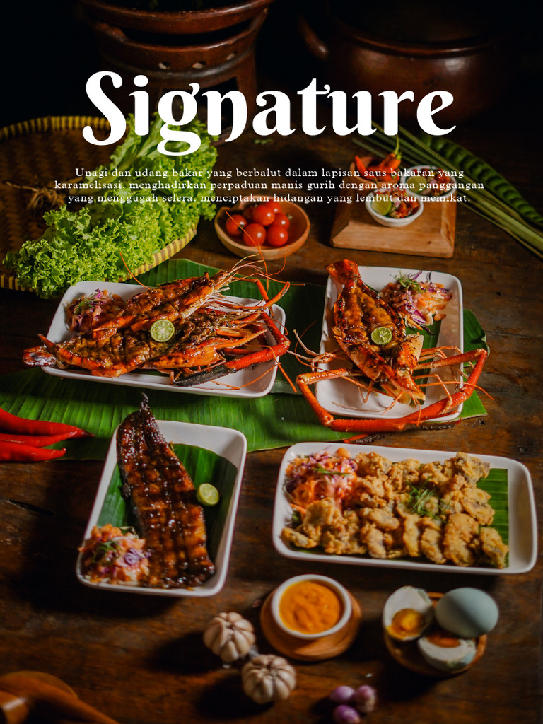 Menu Resto Unagi & Udang Alam Kreo | PDF