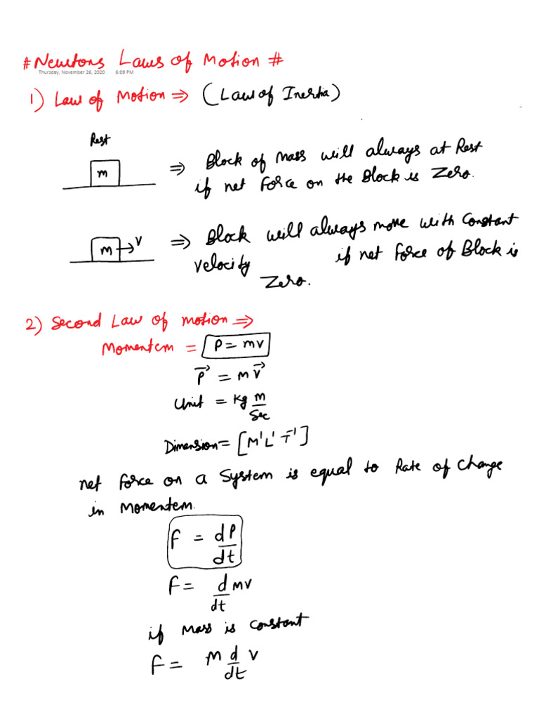 Newton Laws of Motion Complete | PDF Newton Laws of Motion Complete | PDF