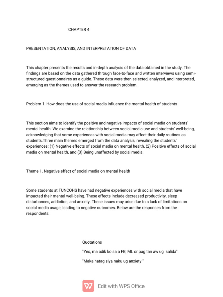 Social Media's Impact on Student Well-Being | PDF | Mental Health ...
