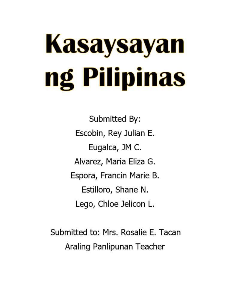 Kasaysayan NG Pilipinas | PDF