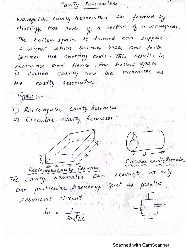 Cavity Resonator | PDF