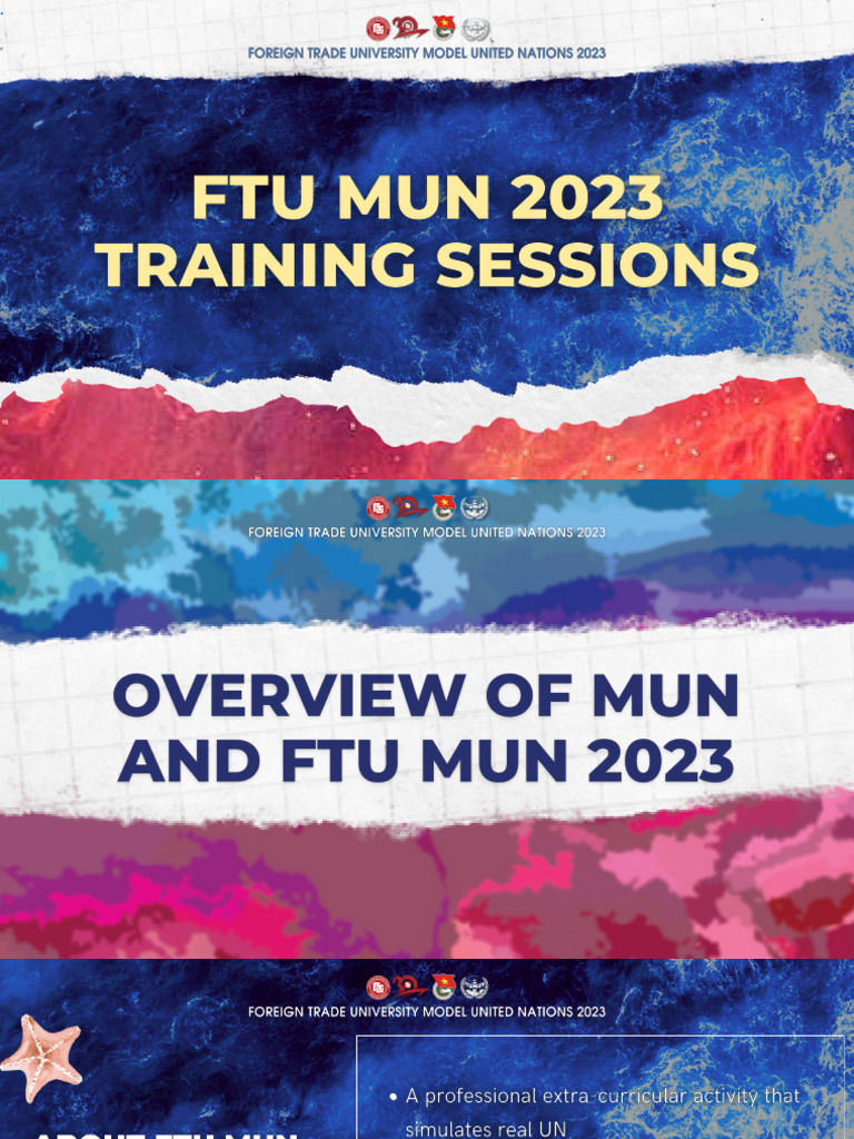 Bản Sao Của FTU MUN 2023 TRAINING DAY 1 | PDF