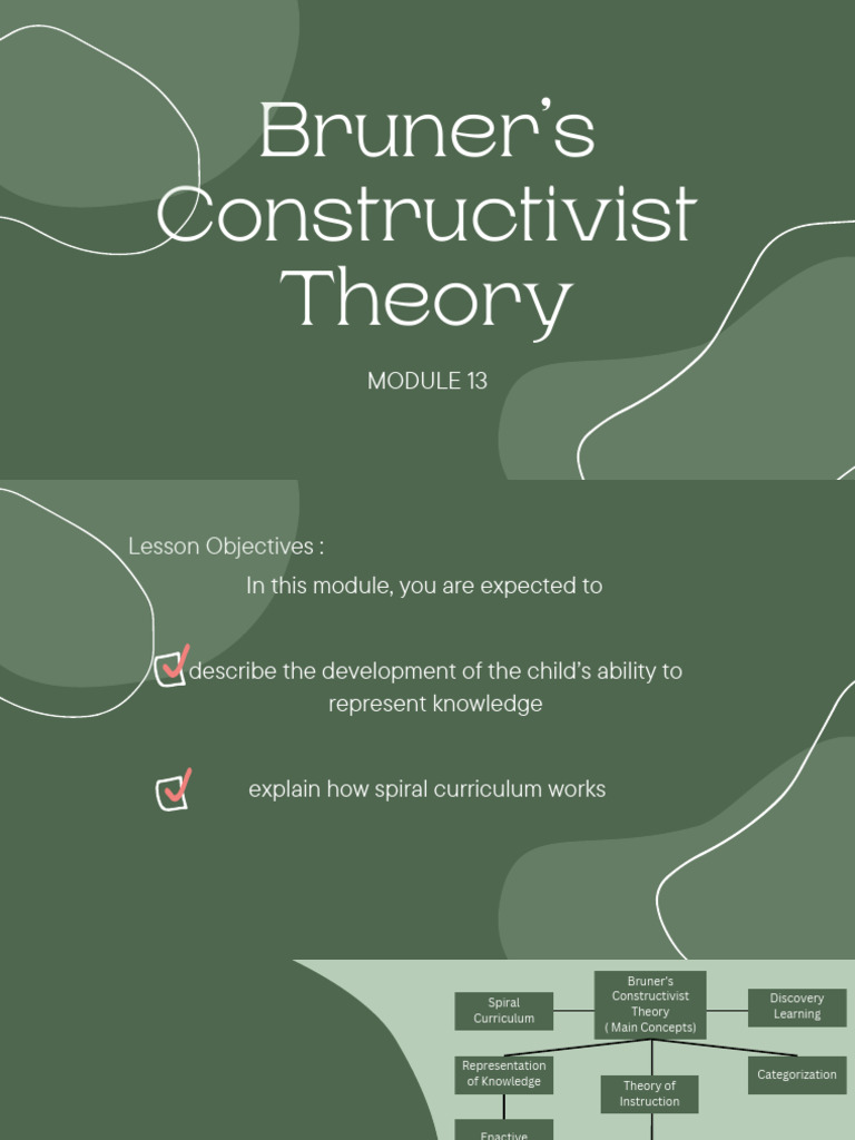 Bruners Constructivist Theory | PDF