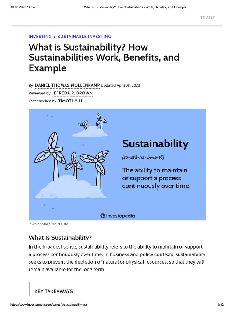 What Is Sustainability - How Sustainabilities Work, Benefits, and ...