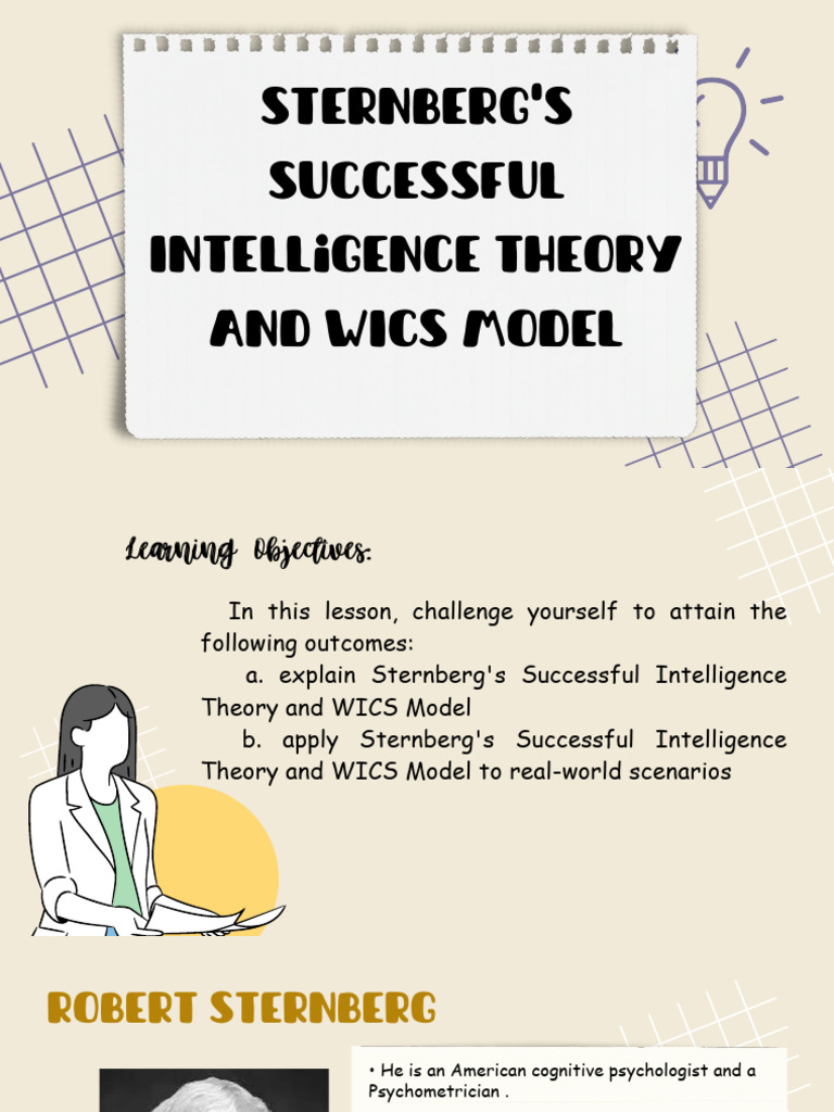 Sternberg's Successful Intelligence Theory and The WICS Model | PDF