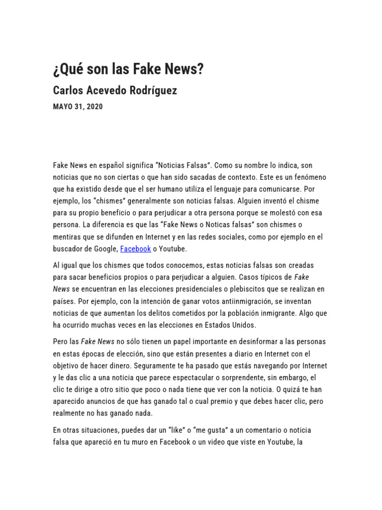 UNAM Global Qué Son Las Fake News | PDF