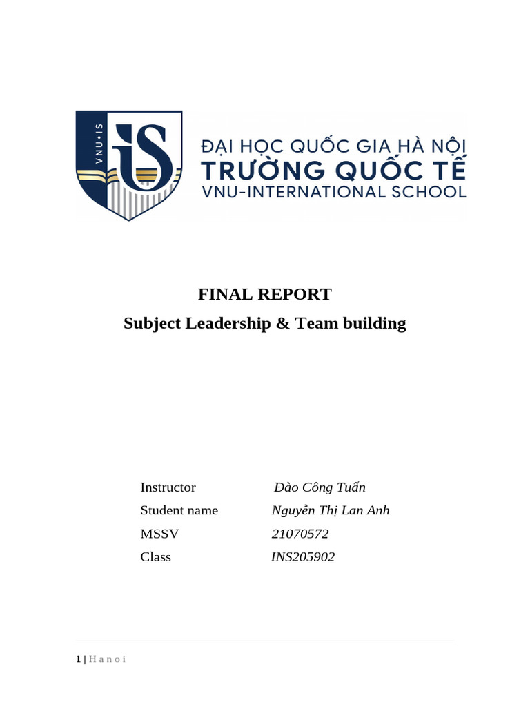 Leadership final | PDF