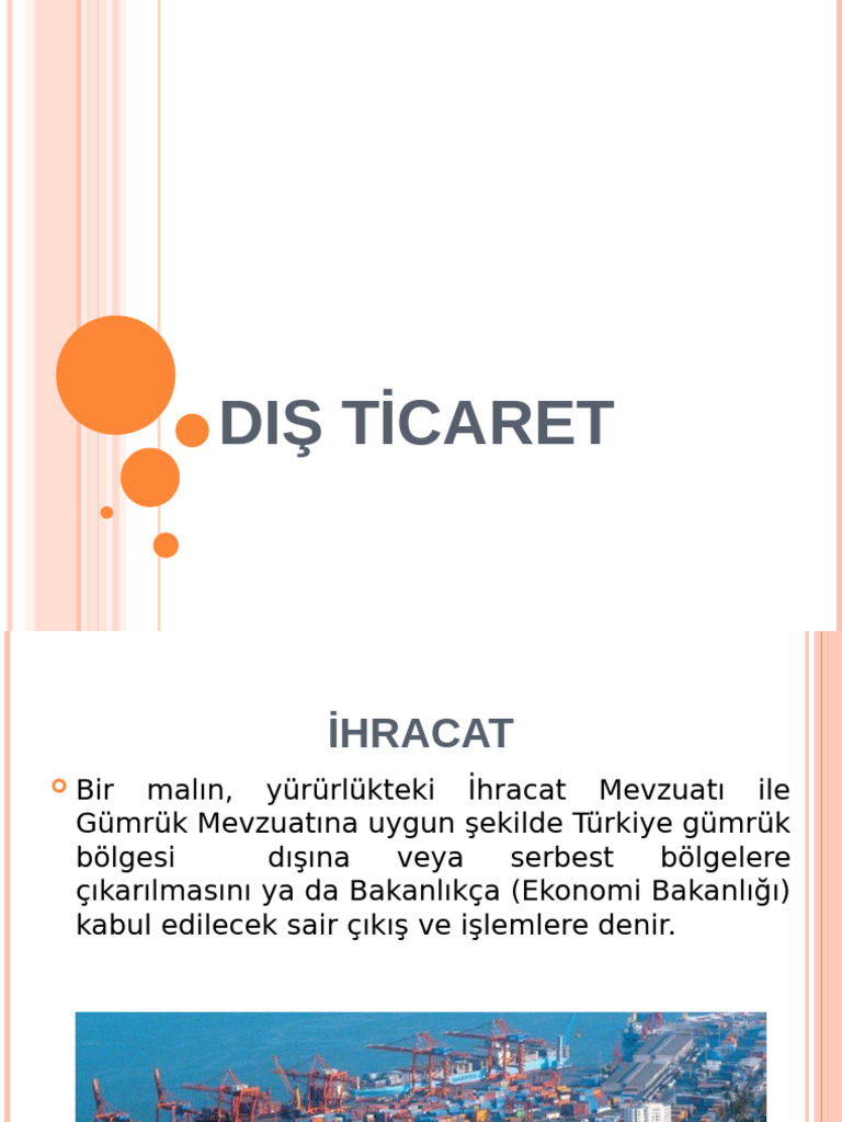 Dis Ticaret Sunum | PDF