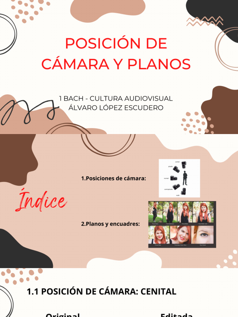 Posición de Cámara y Planos | PDF